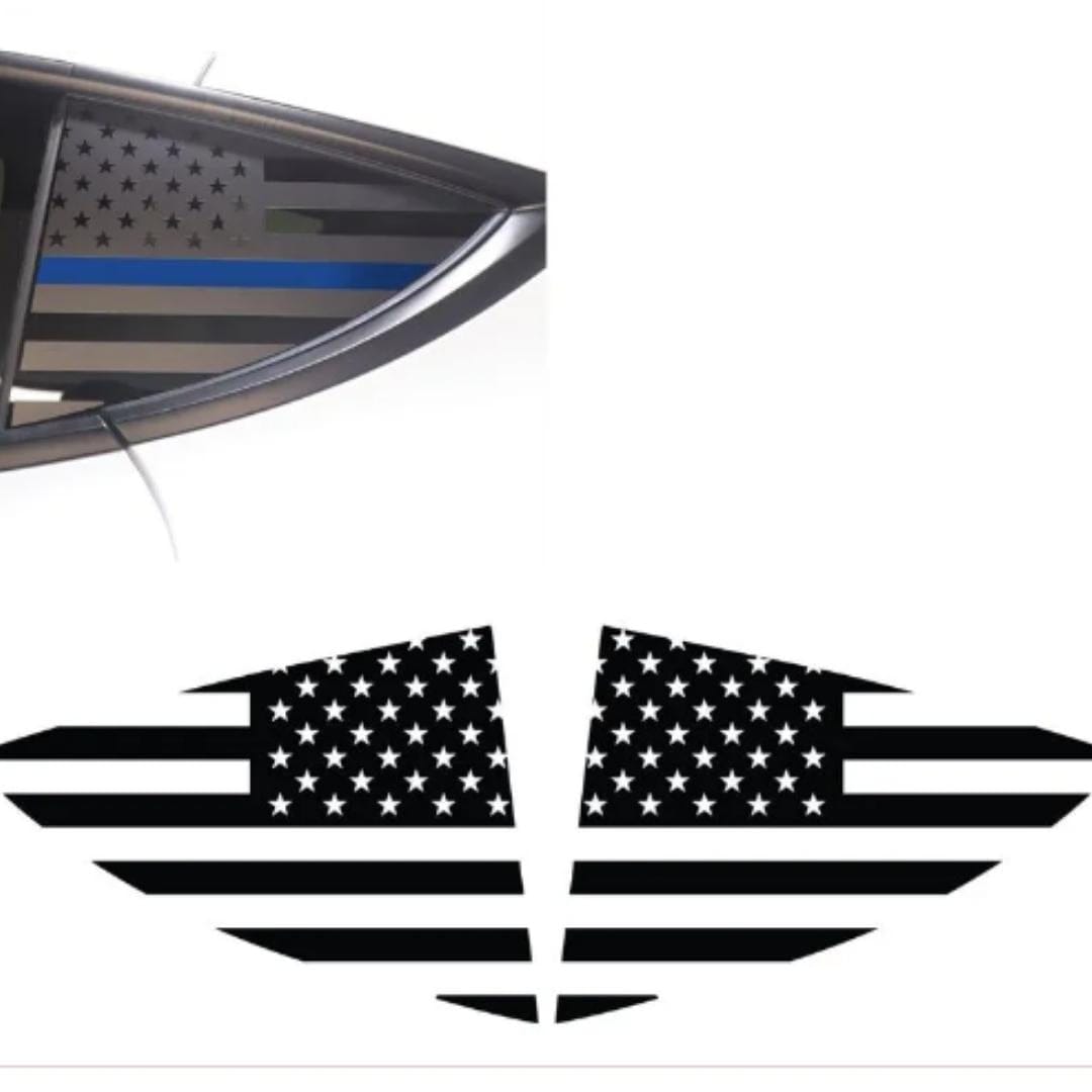 US Flag Rear Quarter Glass Window Decal For Tesla Model Y 2020-2024 ...