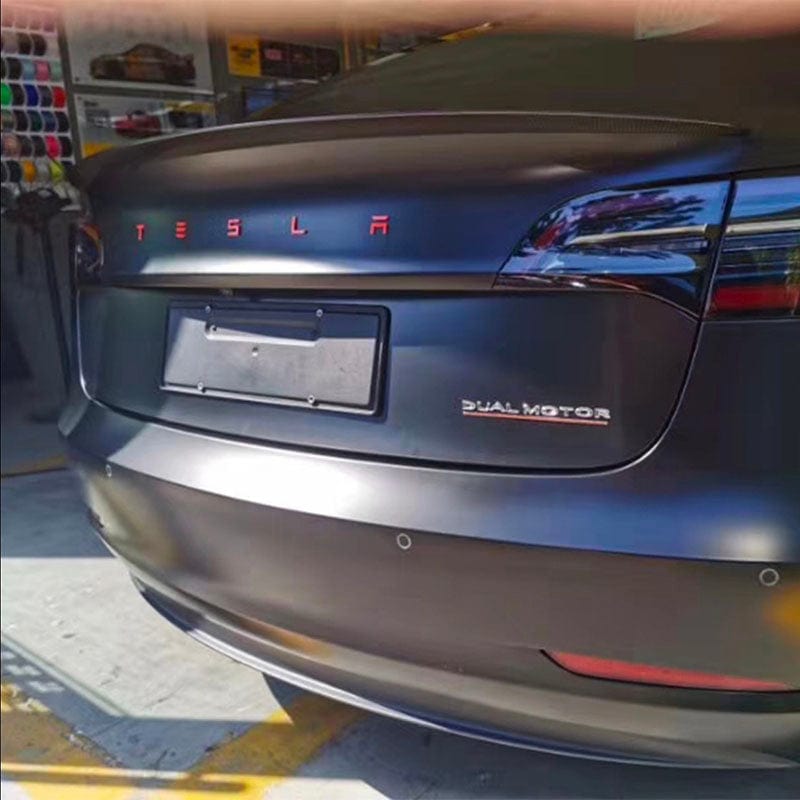 Roadster Style Tesla Lettering Emblem Trunk Badge Sticker for all Tesla ...