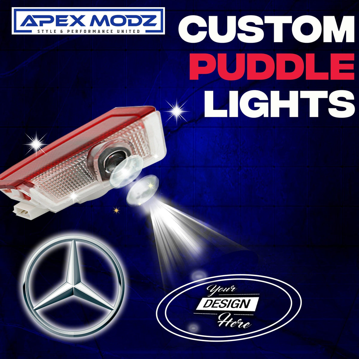 Custom LED Courtesy Door Projector Puddle Lights for Mercedes – ApexModz