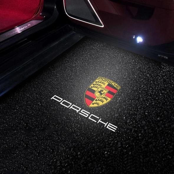 Custom LED Door Projector Puddle Lights for Porsche Taycan Logo ...