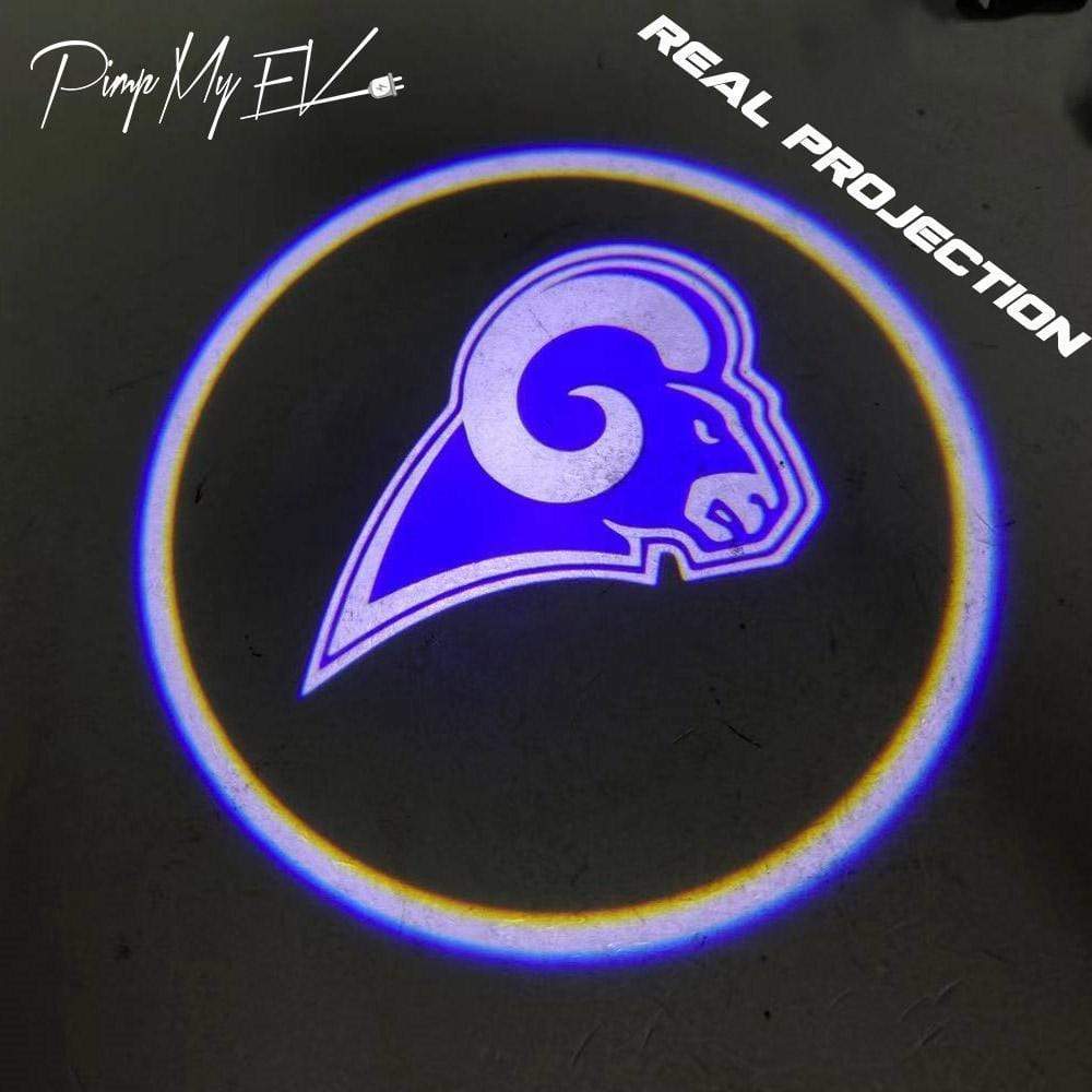 Universal Stick On Puddle Lights Custom LED Projectors for All Cars, B ...