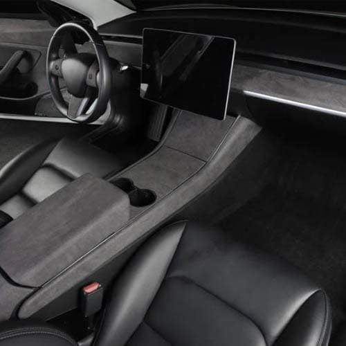 Suede Full Interior Overlay Upgrade Kit For Tesla Model Y Gen 1 2020 ...